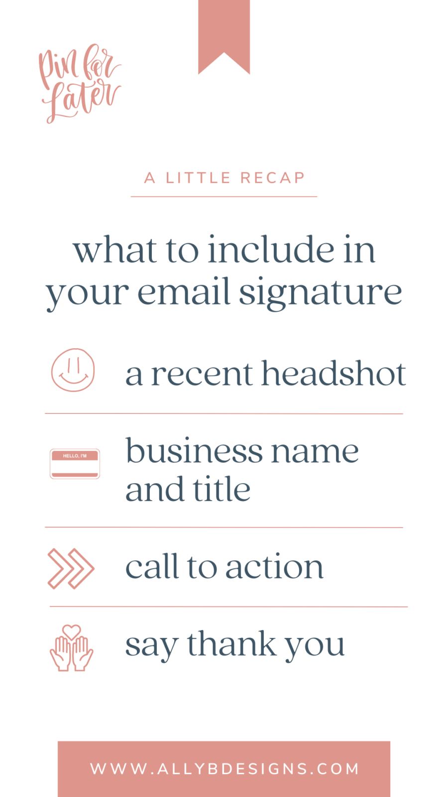 How to Create a Professional Email Signature Design in HoneyBook - Ally ...