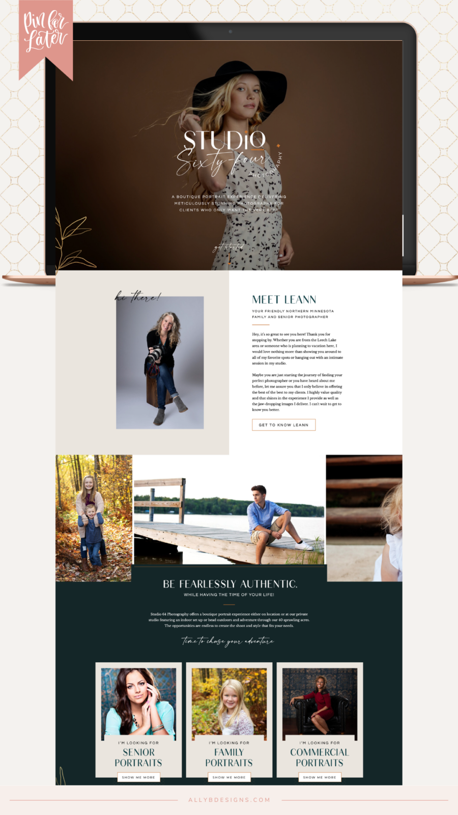 A Portrait Photography Logo Design Project for Studio 64 Photography