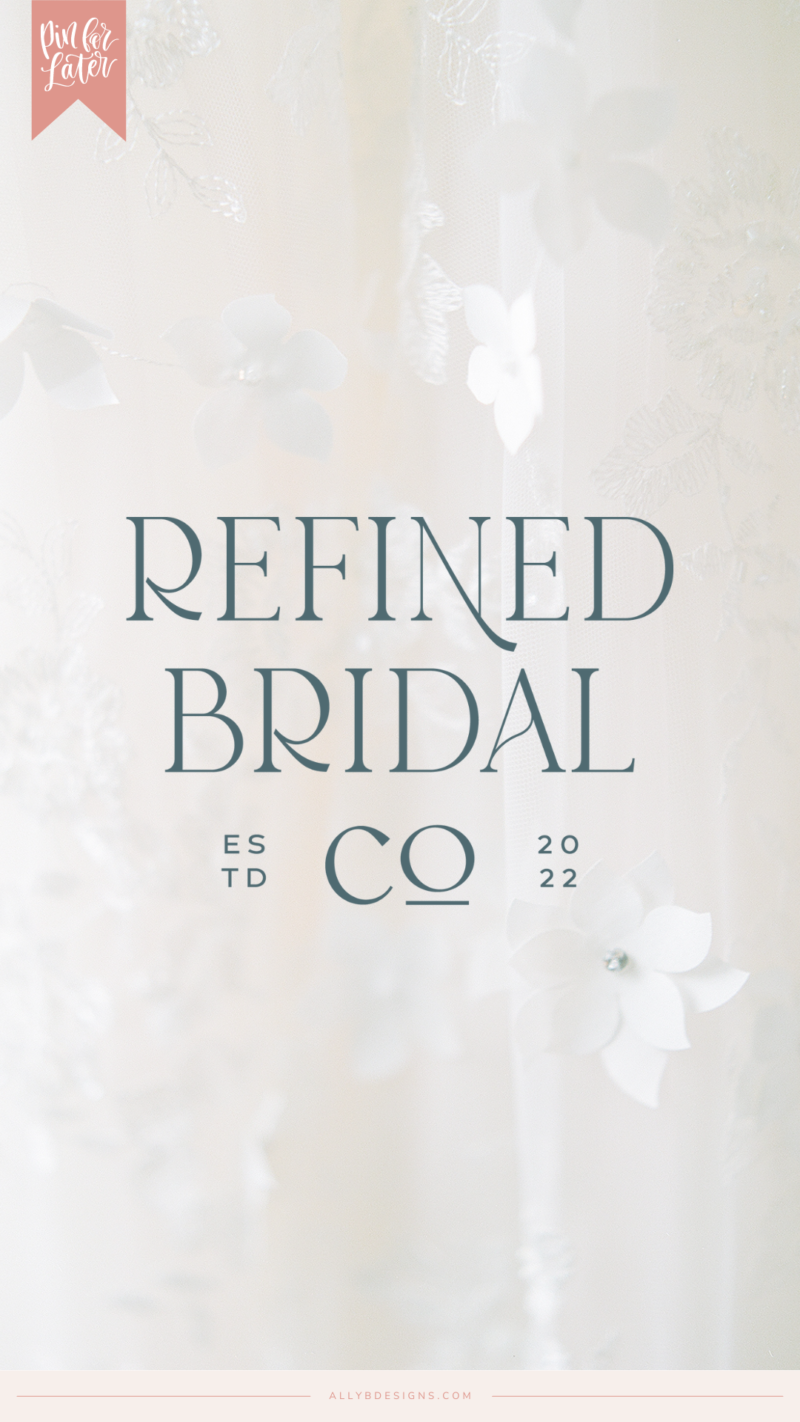 Bridal Shop Website Template and Brand Launch: Refined Bridal Boutique ...