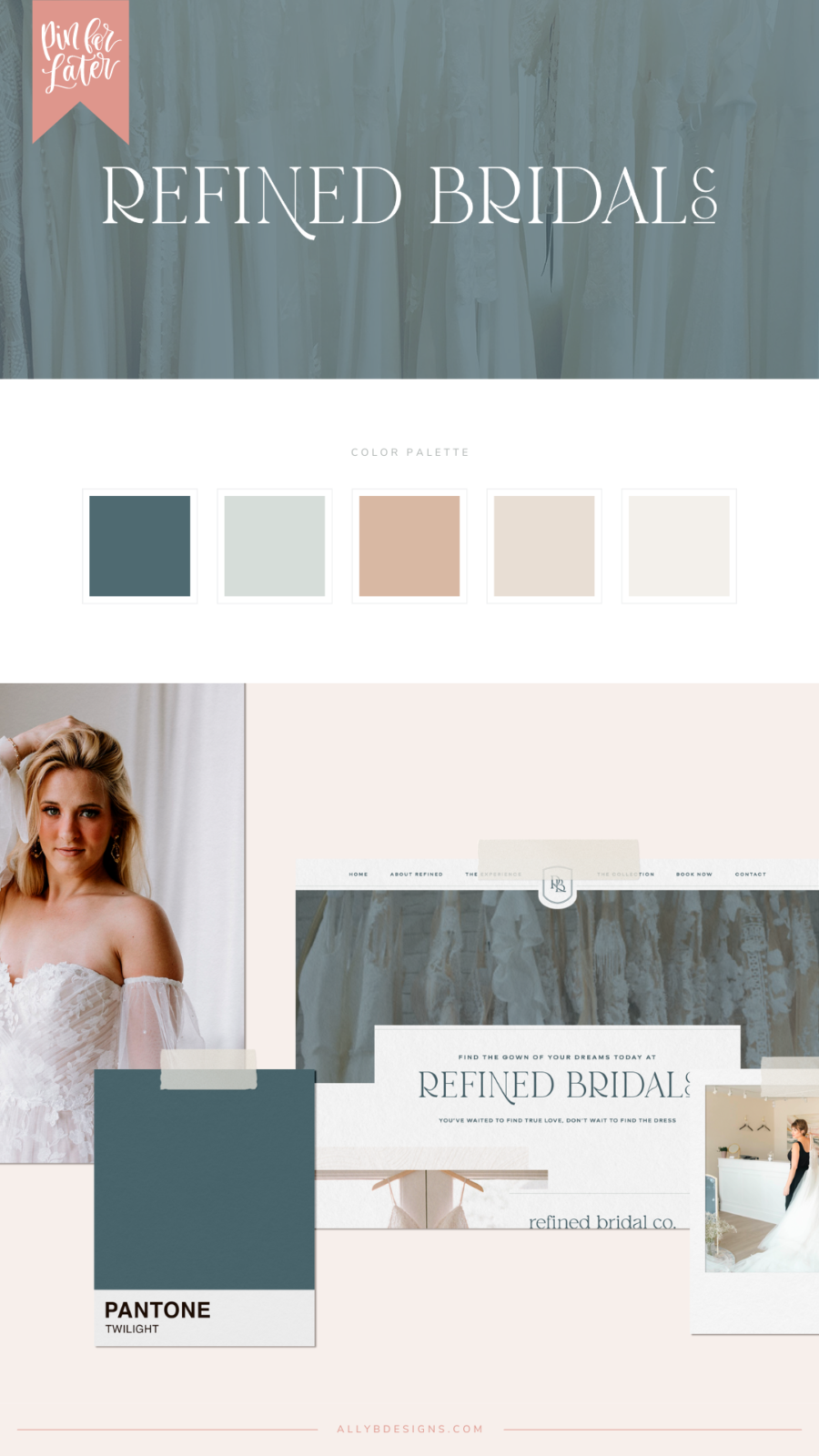 Bridal Shop Website Template and Brand Launch: Refined Bridal Boutique ...