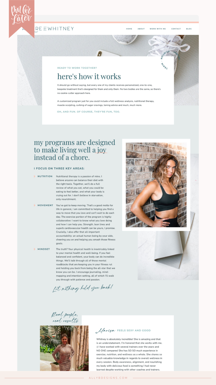 Tonic Website Template Customization Client Launch: Aspire By Whitney ...